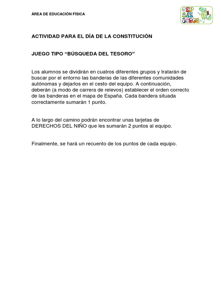 Búsqueda del Tesoro Constitucional | PDF