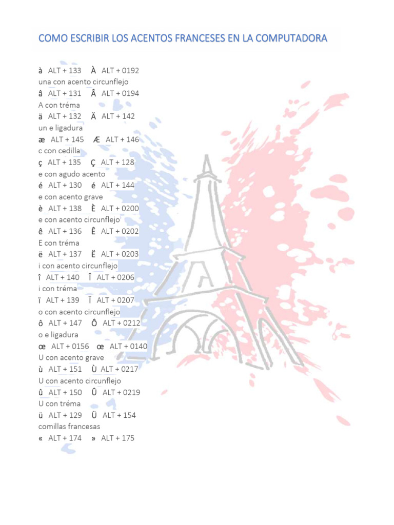 Como Escribir Los Acentos en La PC | PDF
