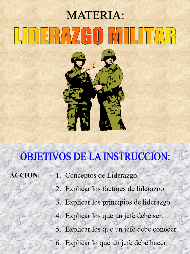 Presentacion de Liderazgo Militar | PDF