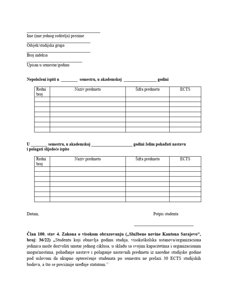 Kolizija Obrazac | PDF