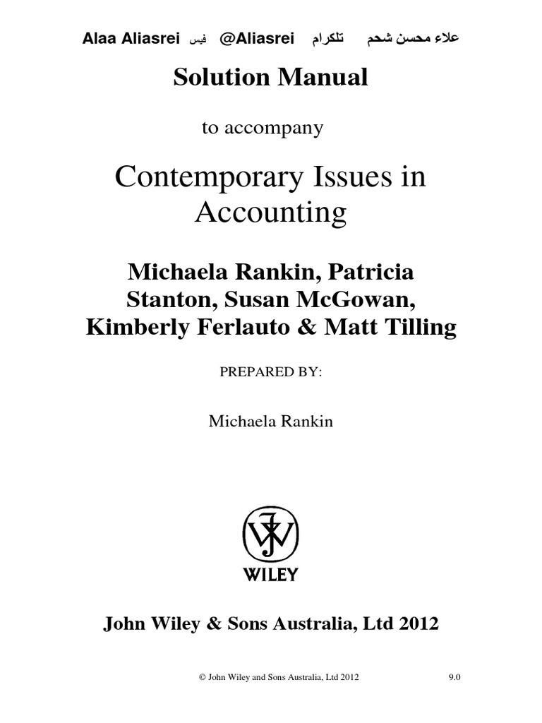 ch09 SM Rankin | PDF | Audit | Financial Analyst