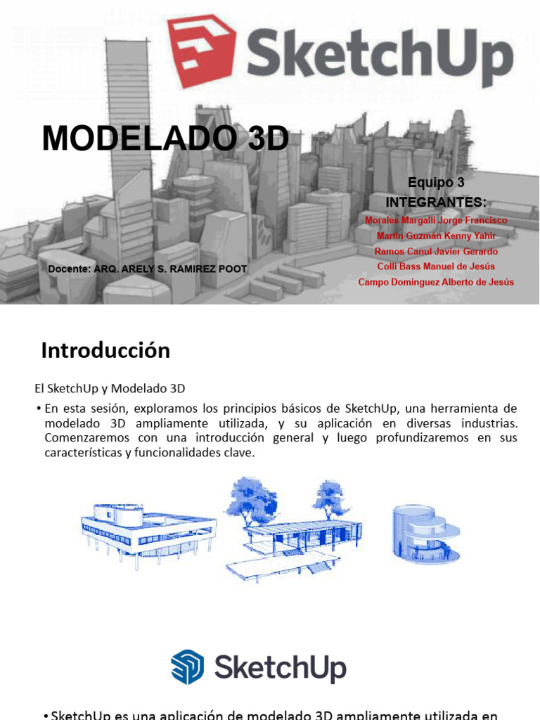 Presentación de Sketchup | PDF | Ventana (informática) | Sketch Up