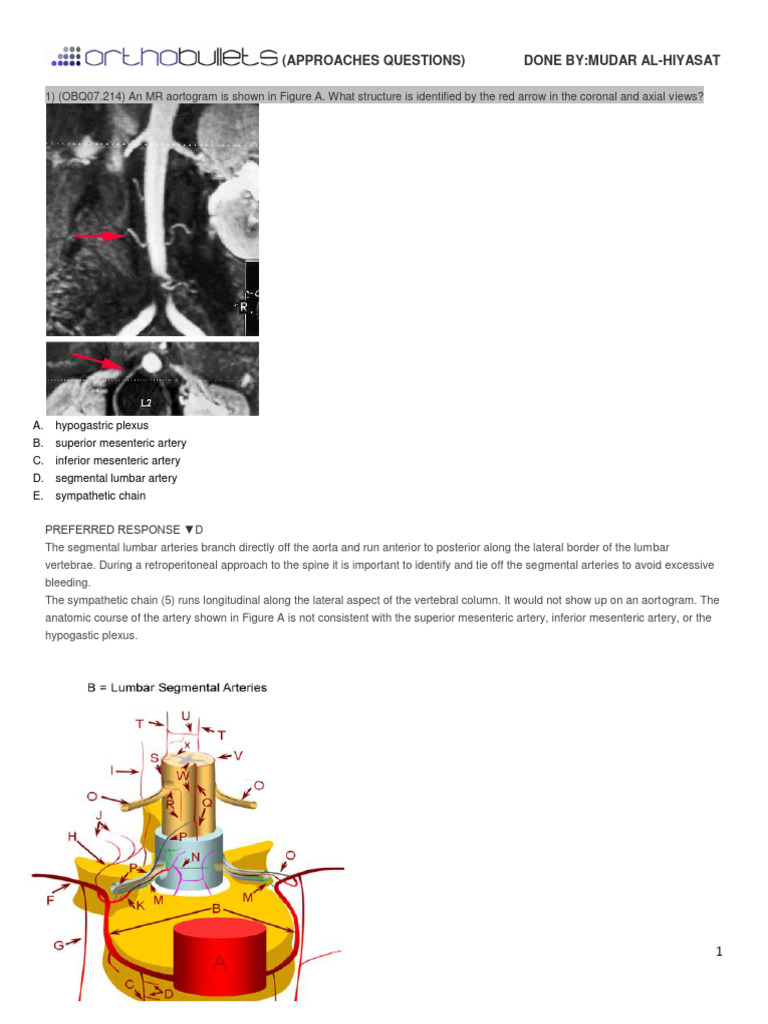 Orthobullets Approaches | PDF