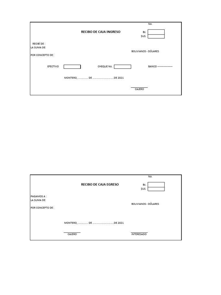 Formato de Recibo | PDF