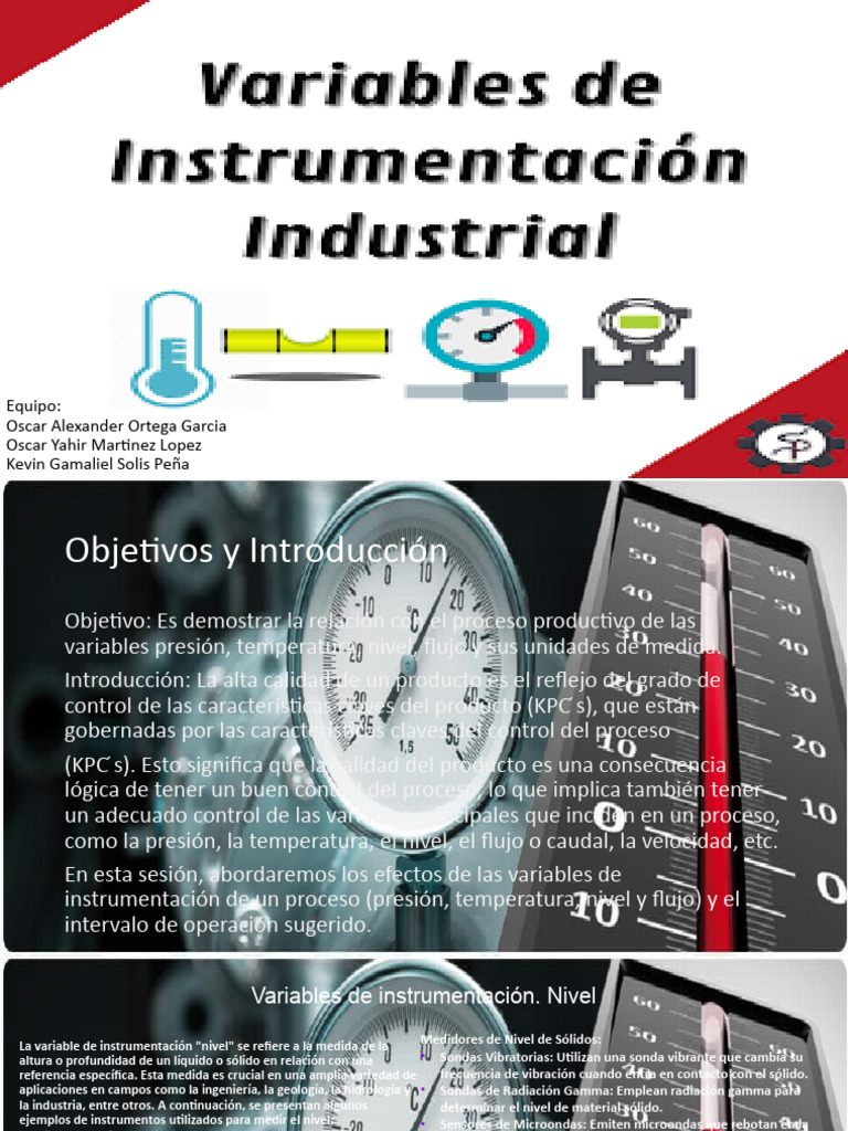 Variables de Instrumentación | PDF