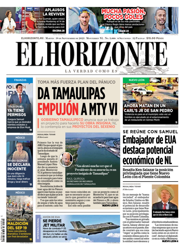 El Horizonte-19.sep.2023 | PDF | México | Los Estados Unidos