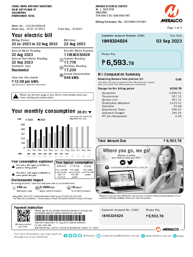 Your Electric Bill | PDF | Banks | Economies