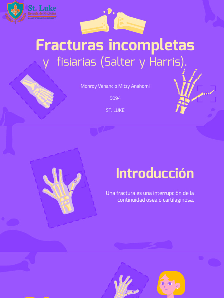 FRACTURAS INCOMPLETAS Y FISIARIAS | PDF | Sistema esquelético | Anatomía