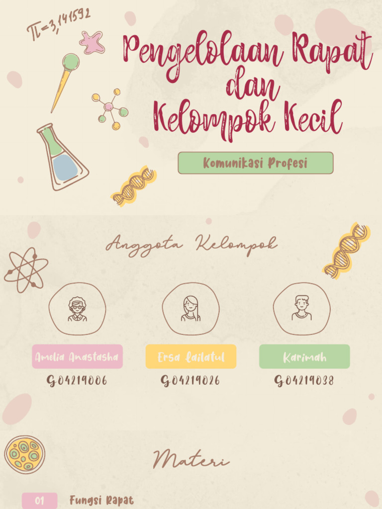 PPT KELOMPOK 8-PENGELOLAAN RAPAT DAN KELOMPOK KECIL | PDF