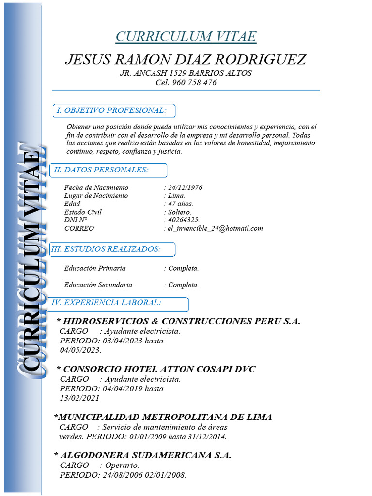 CV Milton Garcia 2023 | PDF