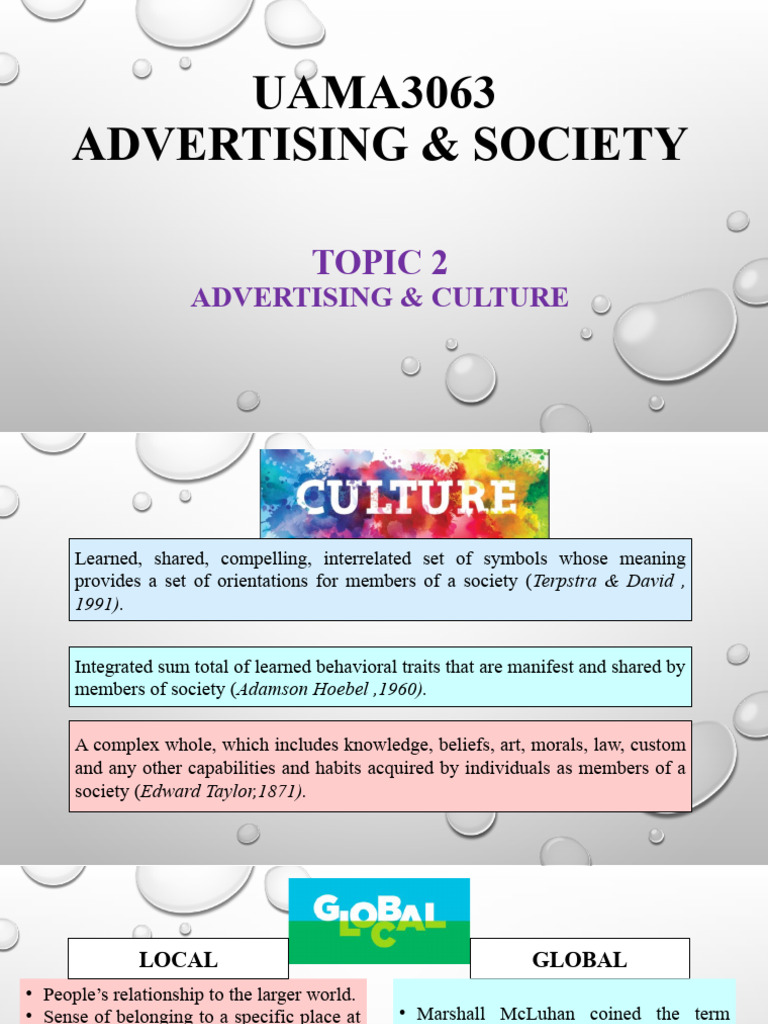 Advertising's Cultural Impact Explained | PDF | Nonverbal Communication ...