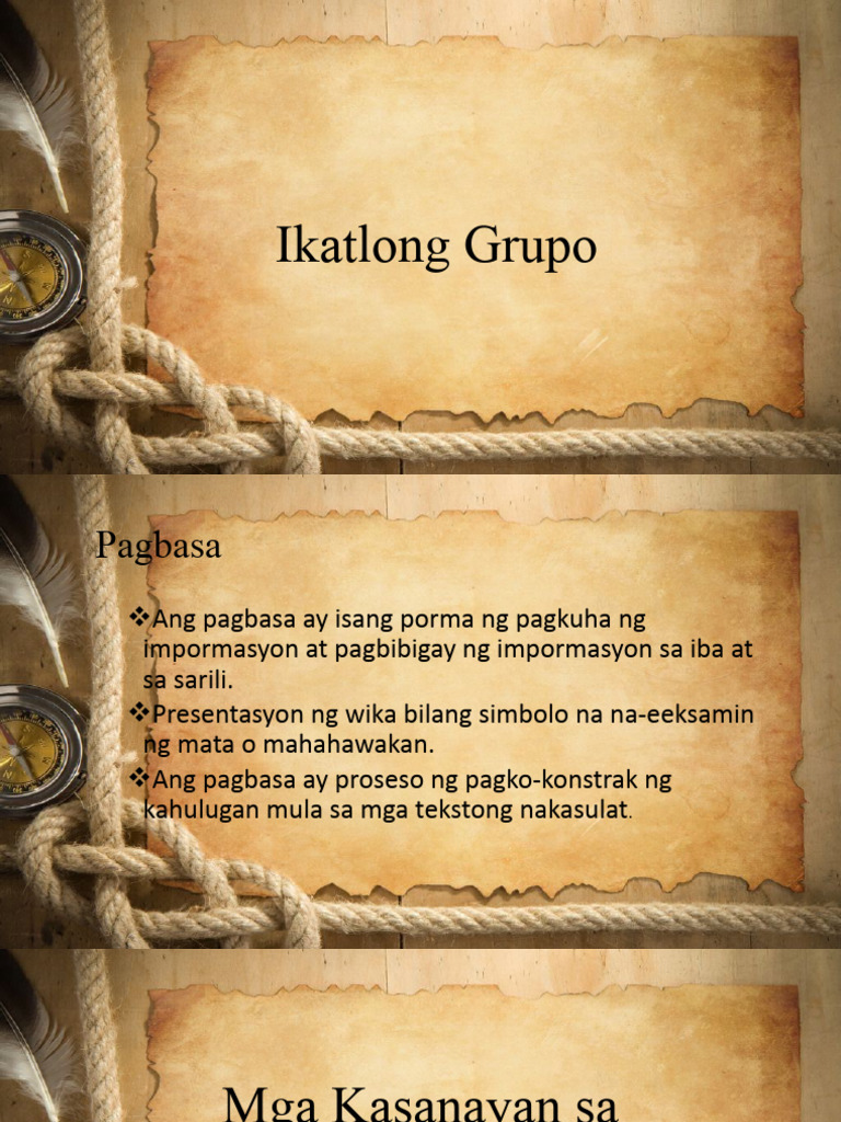 Mga Kasanayan Sa Akademikong Pagbasa - Group# 3 | PDF