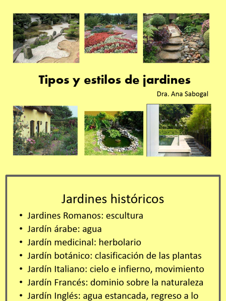 Tipos y Estilos de Jardines | PDF