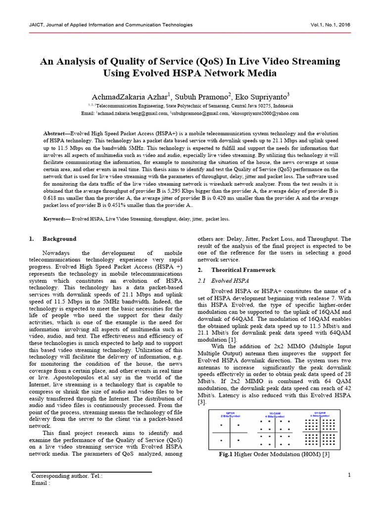 Journal About QOS | PDF