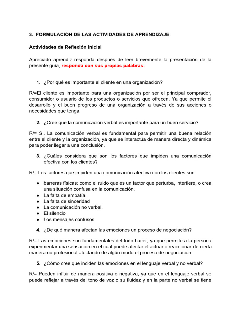 Actividad de Reflexion GUIA No4 | PDF