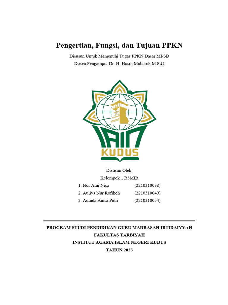 PPKN 1 | PDF | Karier & Perkembangan | Sains & Matematika