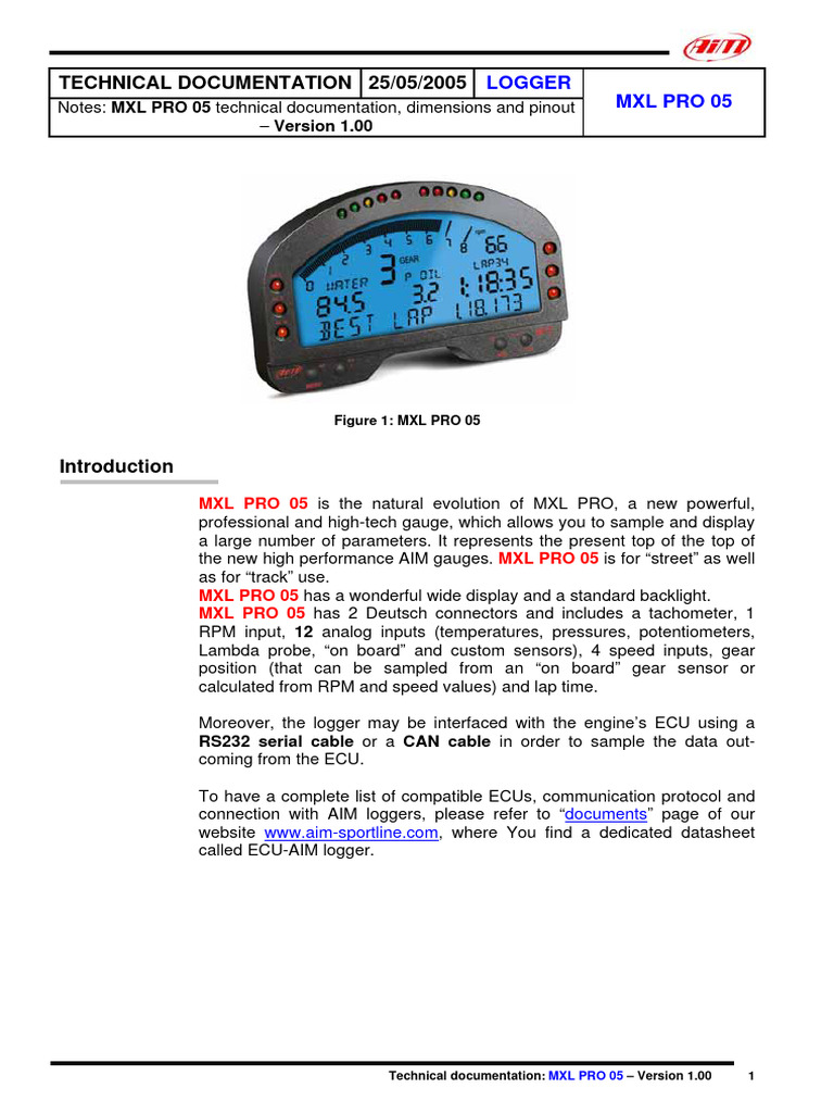 661 Datasheet MXLPRO 05 Eng | PDF