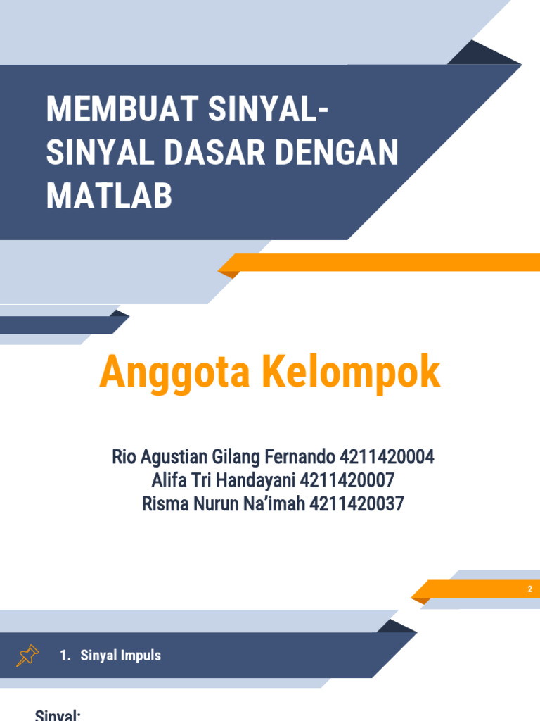 Sinyal Dasar Dengan MATLAB | PDF