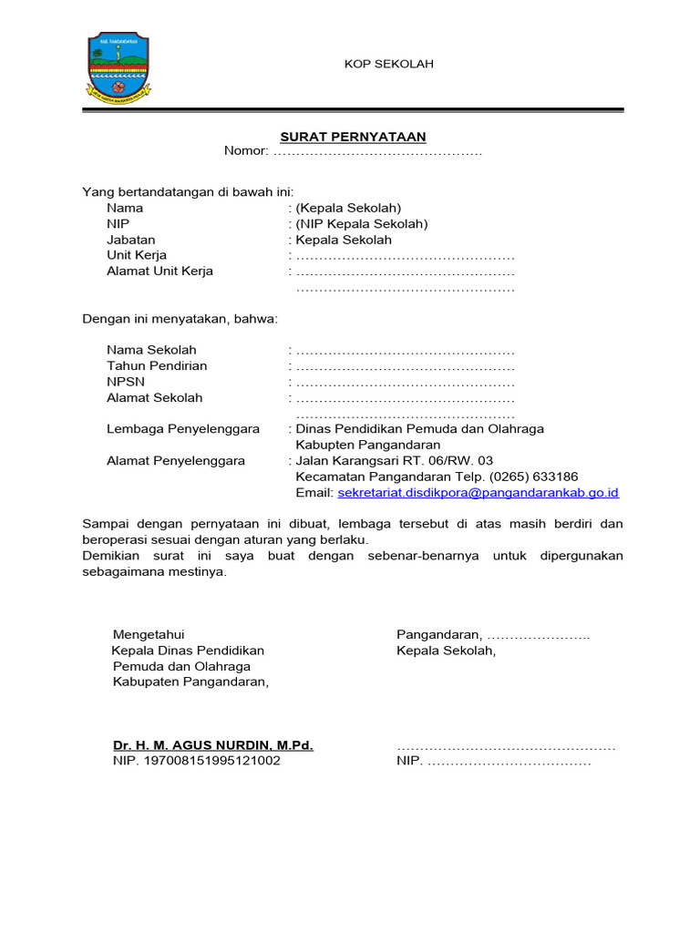 Contoh Ijin Operasional Fix 2023 | PDF | Olahraga & Rekreasi