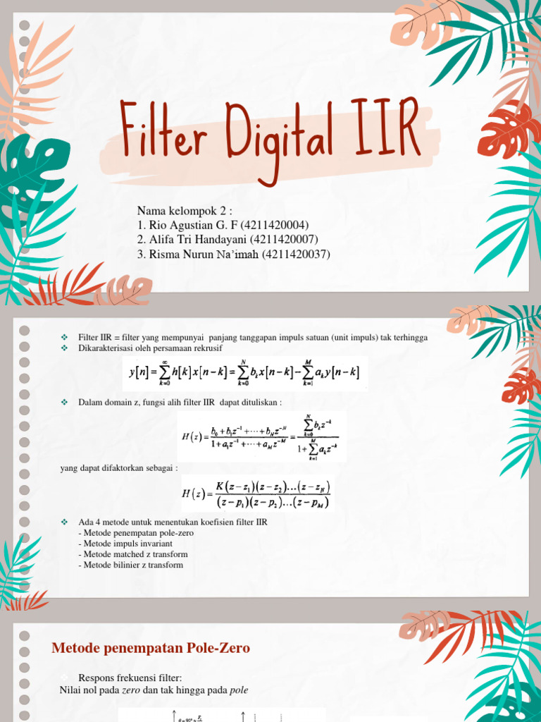 Filter Digital IIR | PDF