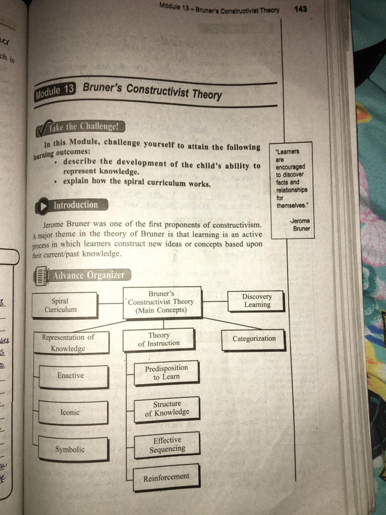 FLCT Bruner's Constructivist Theory | PDF