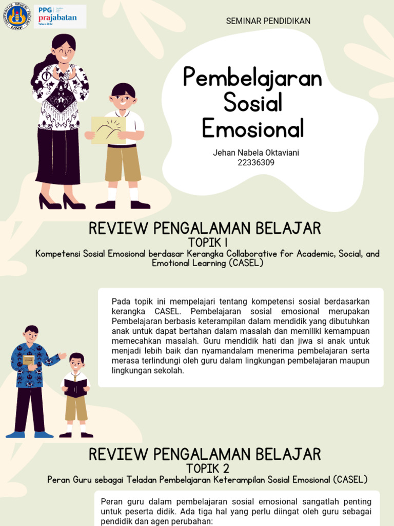 Pembelajaran Sosial Emosional - Seminar | PDF | Karier & Perkembangan