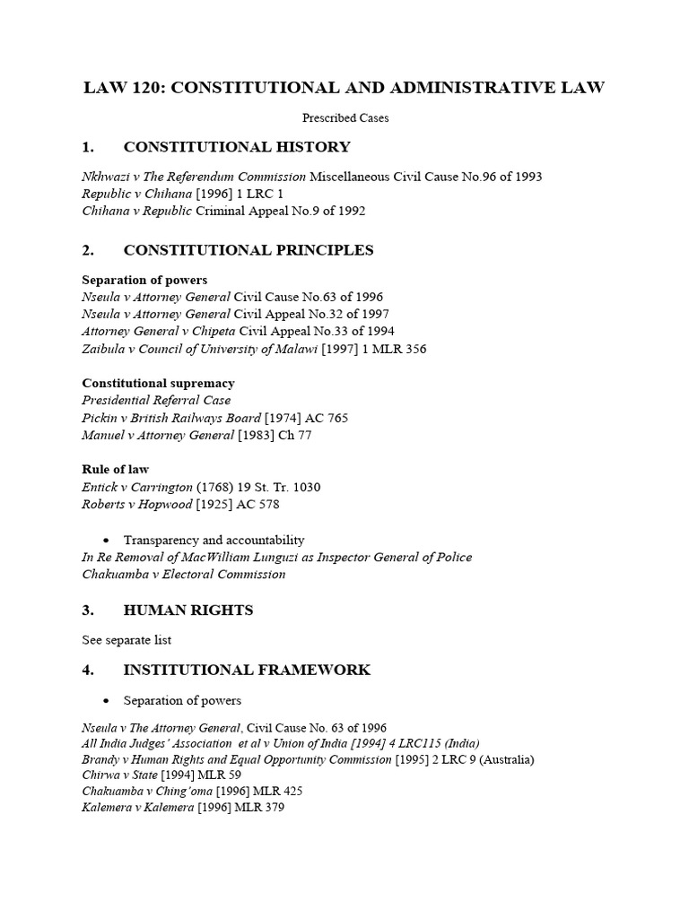 Constitutional Case List | PDF | Government | Justice