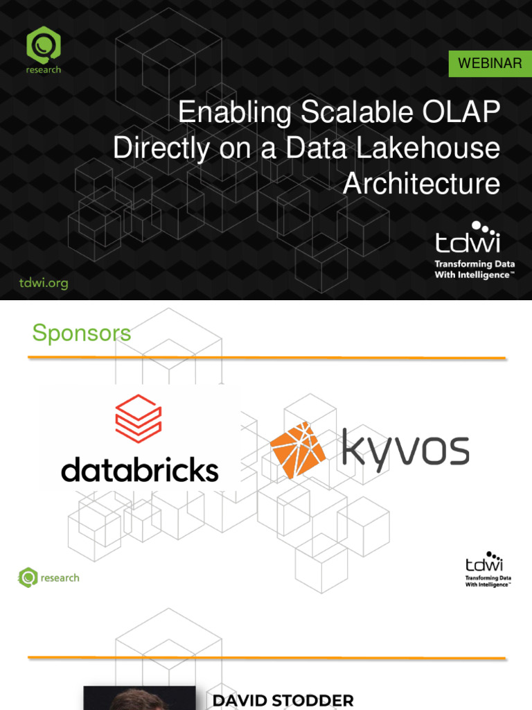 Enabling Scalable OLAP Directly On A Data Lakehouse Architecture | PDF
