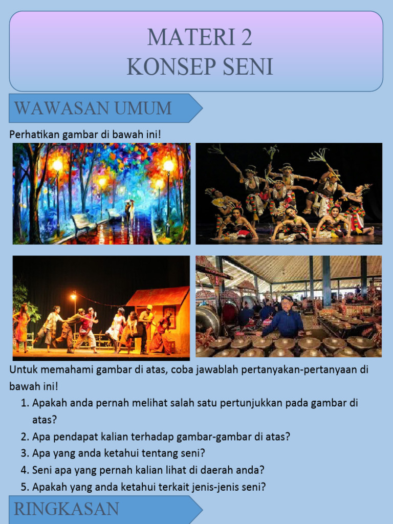 Konsep dan Prinsip Seni Rupa | PDF