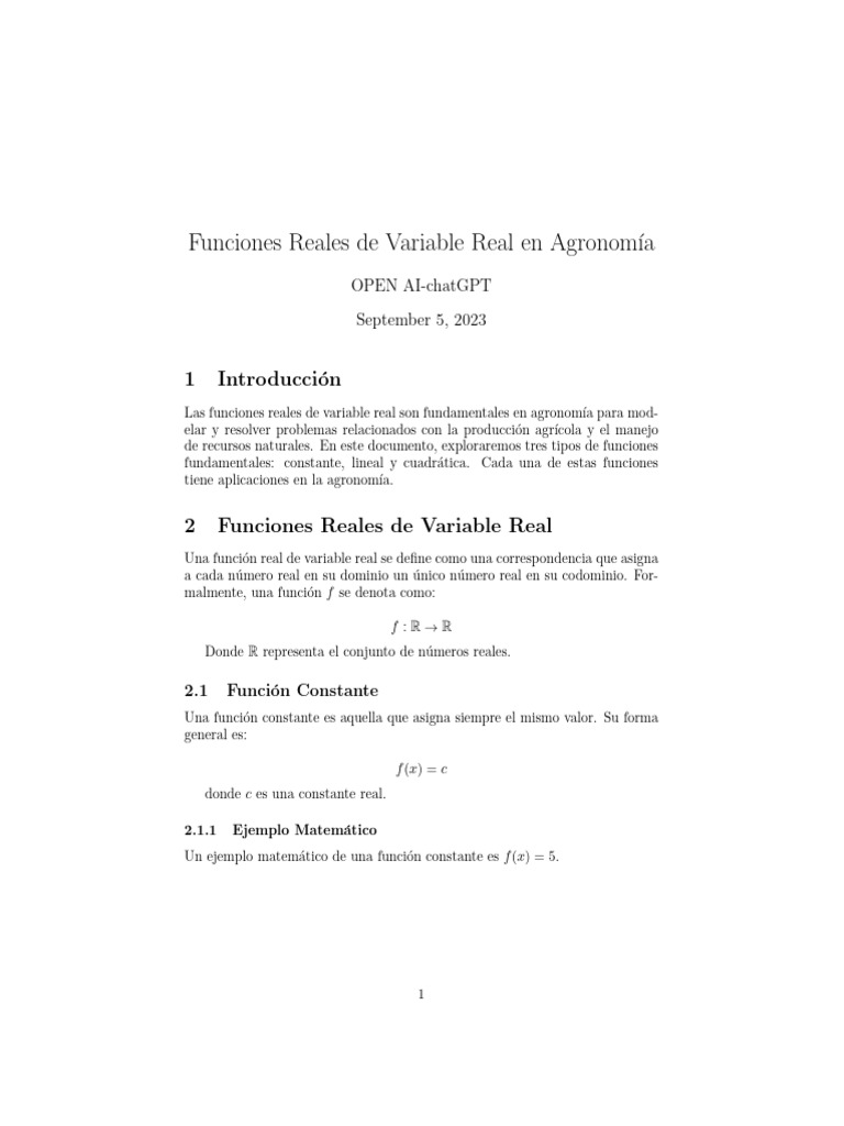 Funciones Reales de Variable Real | Descargar gratis PDF | Función (Matemáticas) | Variable ...