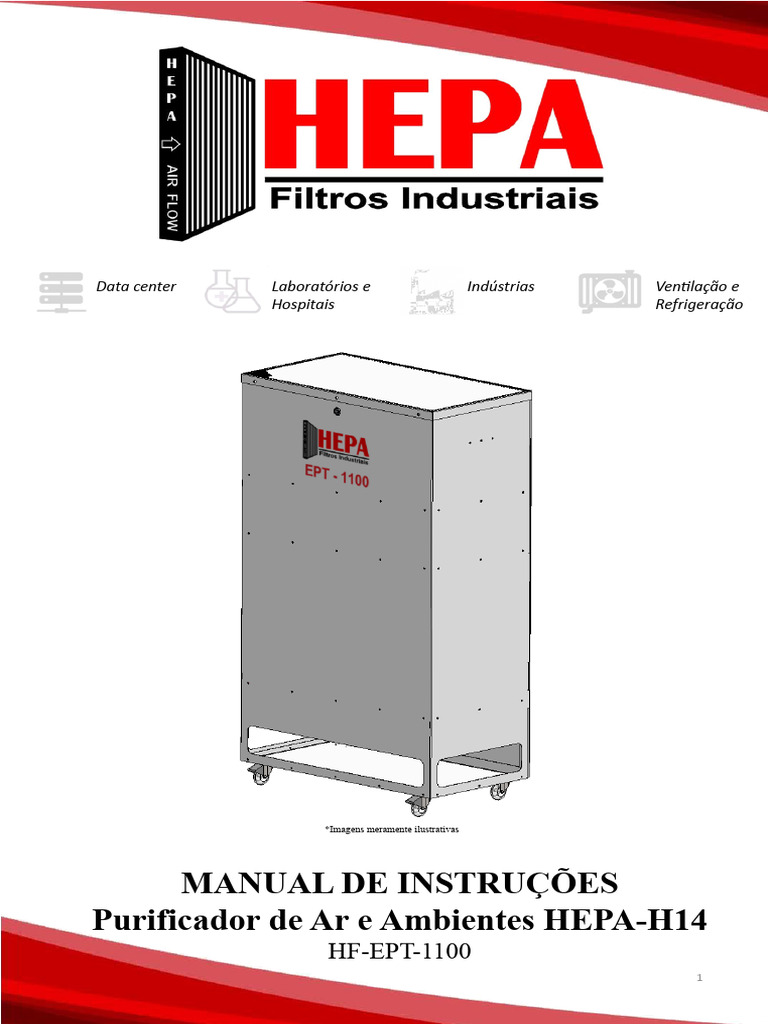Manual - Purificador de Ar e Ambientes Torre HEPA-H14 - HF-EPT-1100 ...