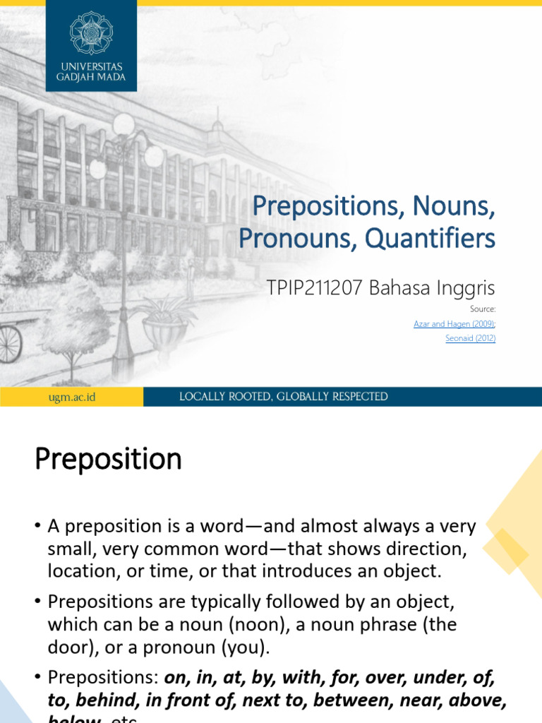 Understanding Prepositions and Nouns | PDF | Noun | Pronoun