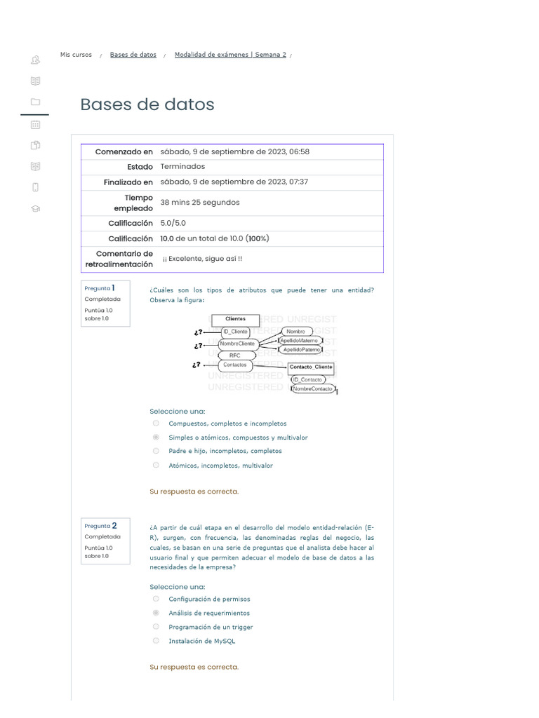 Semana 2 Bases de Datos | PDF