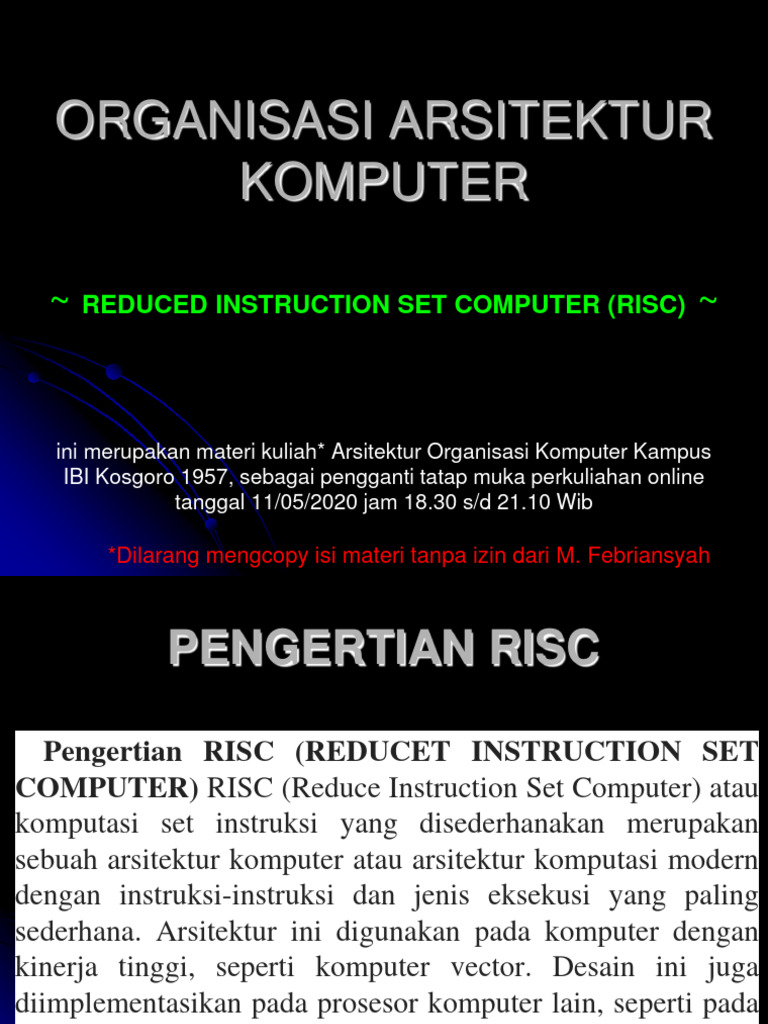 (Online) Risc & Cisc | PDF
