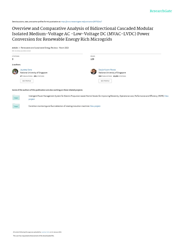 Elsevier RSER Review Paper | PDF | Rectifier | Distributed Generation