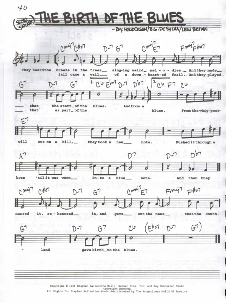 040 The Birth of The Blues | PDF