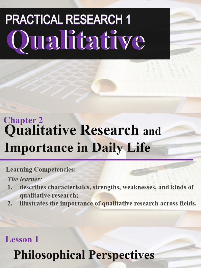 Chapter 2 Qualitative Research and Its Importance in Daily Life | PDF ...