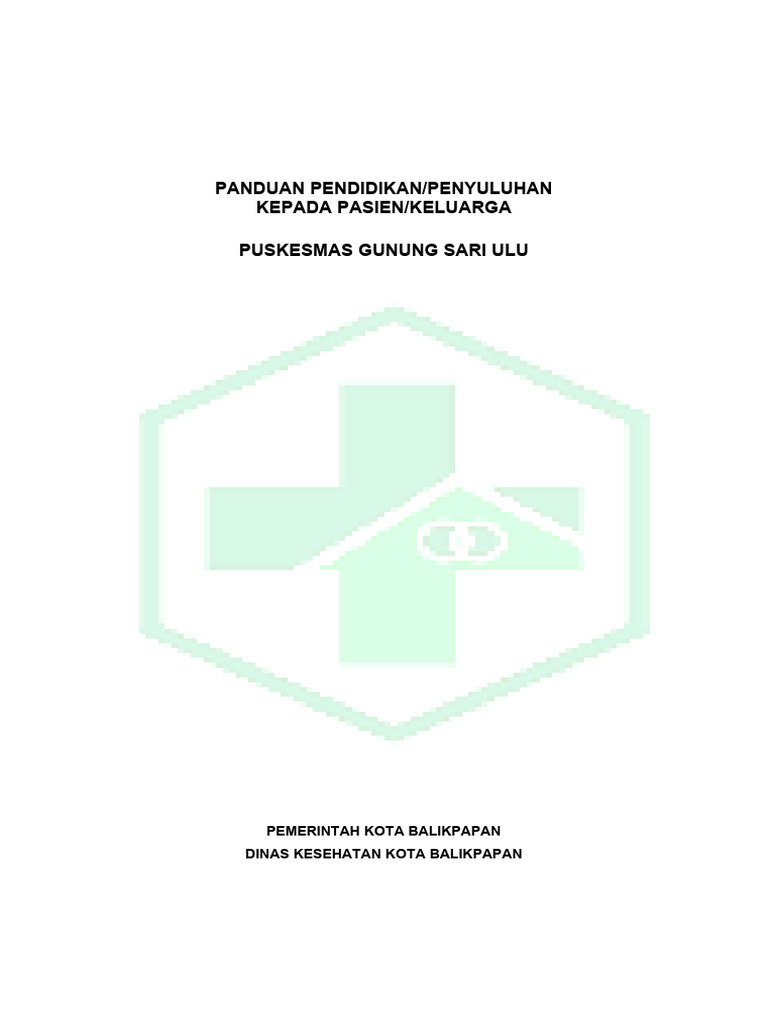 Panduan KIE Pasien Puskesmas | PDF