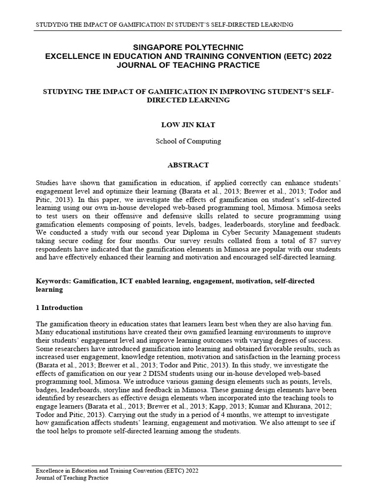 EETC 2022 JTP Paper | PDF | Learning | Focus Group