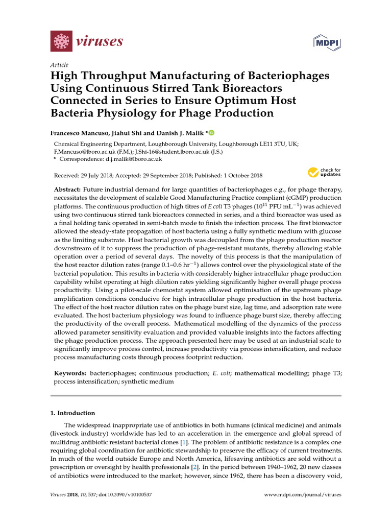 Mancuso 2018 | PDF | Antimicrobial Resistance | Bacteriophage