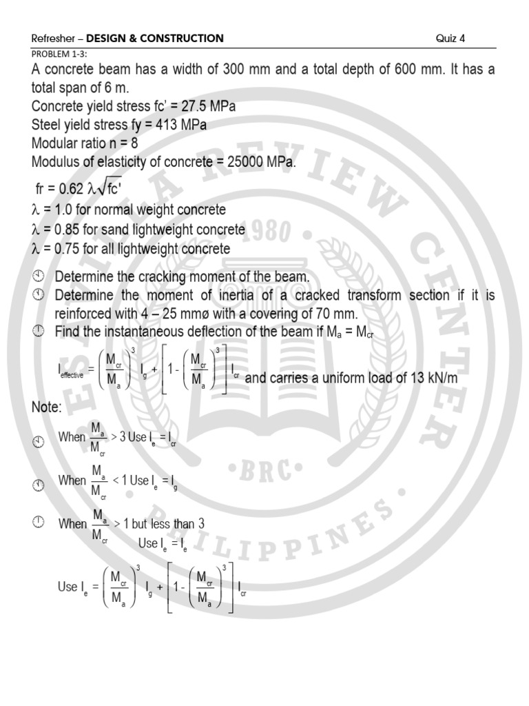 Design - Ref - Sol - 4 - 12 Sep 2023 | PDF | Beam (Structure) | Bending