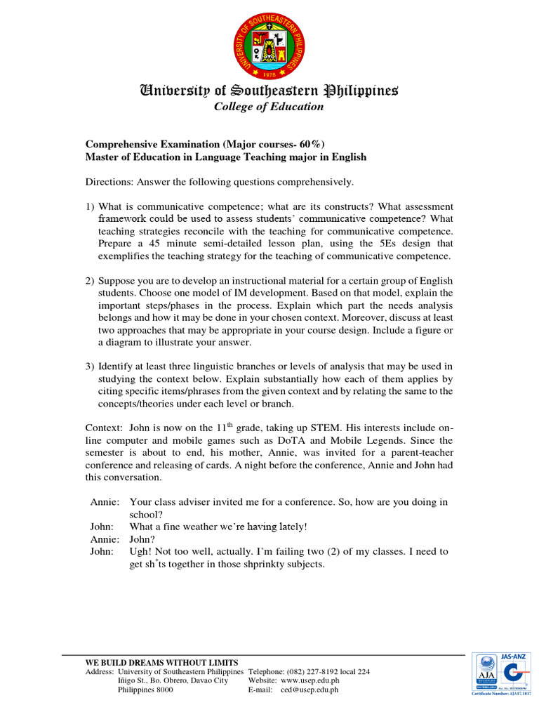 Med LT - Major | PDF | Communication | Behavior Modification