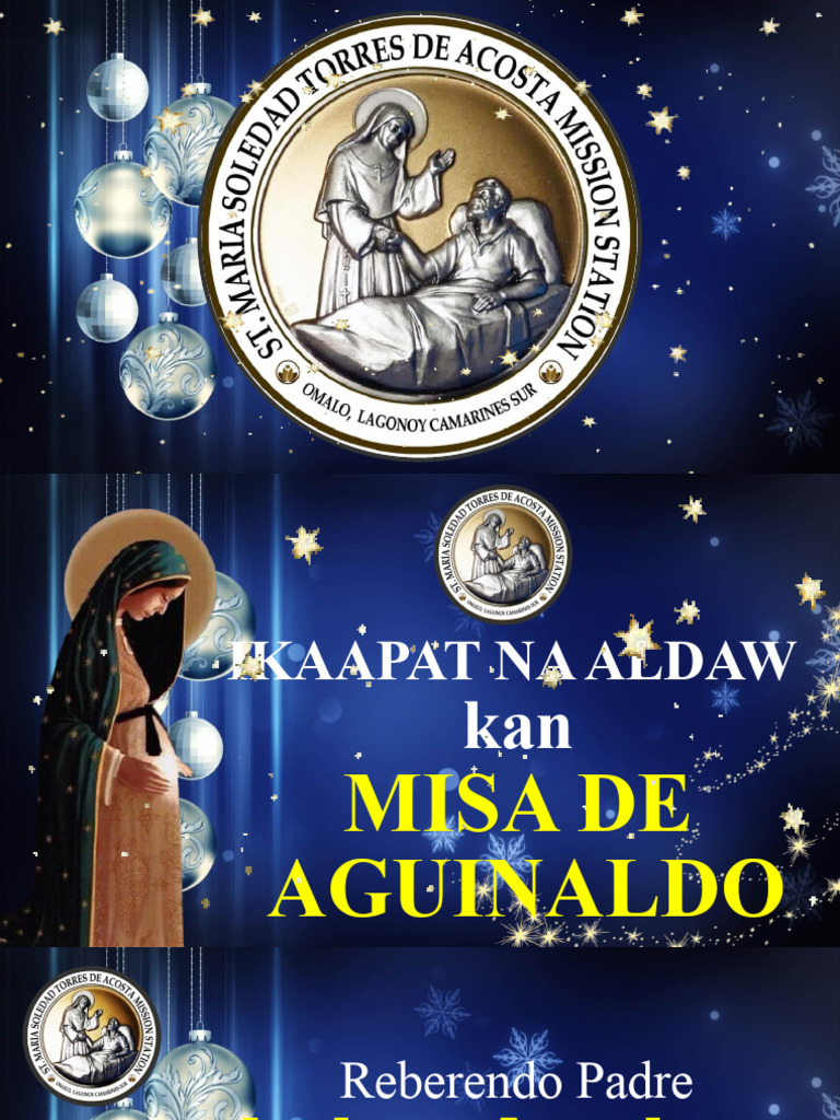 Ikaapat Na Aldaw Kan Misa Aguinaldo | PDF