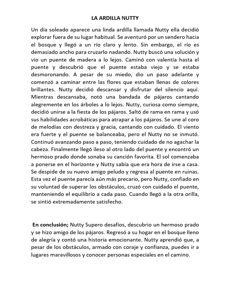 La Ardilla Nutty | PDF