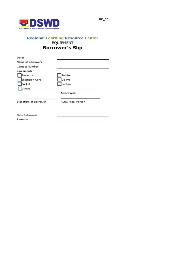 RLRC FO6 Downloadable Forms | PDF