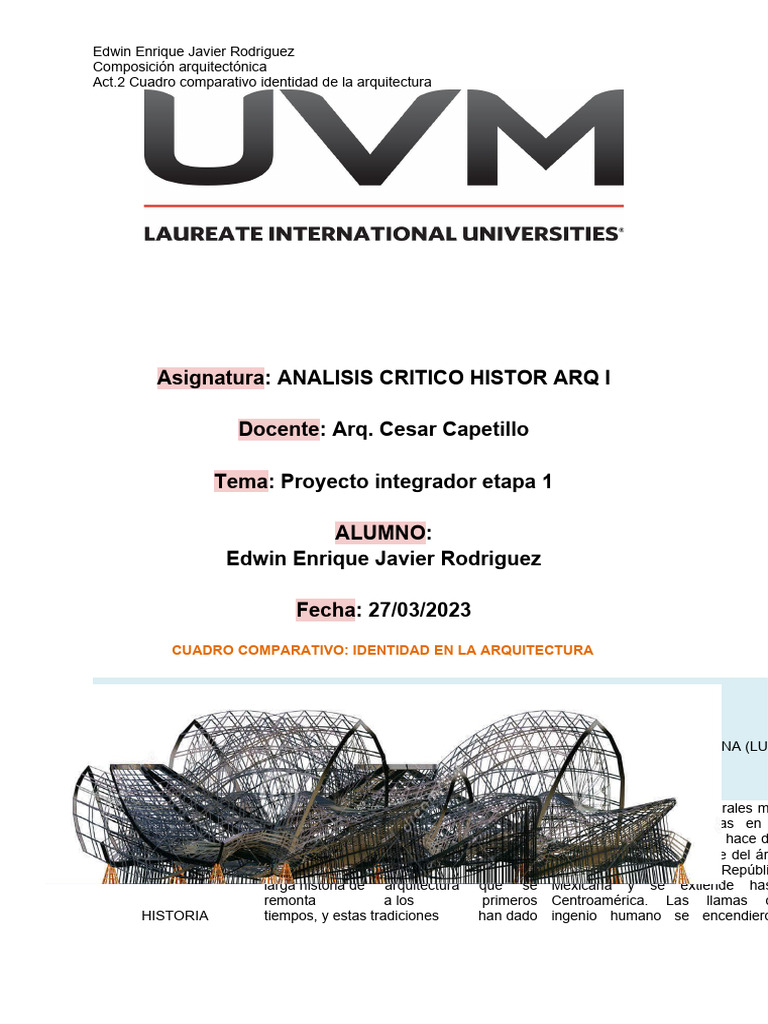 Composición Arqui | PDF | México | Europa