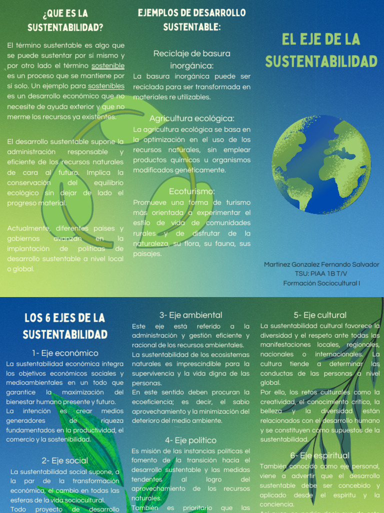 El Eje de La Sustentabilidad | PDF | Sustentabilidad | Desarrollo sostenible