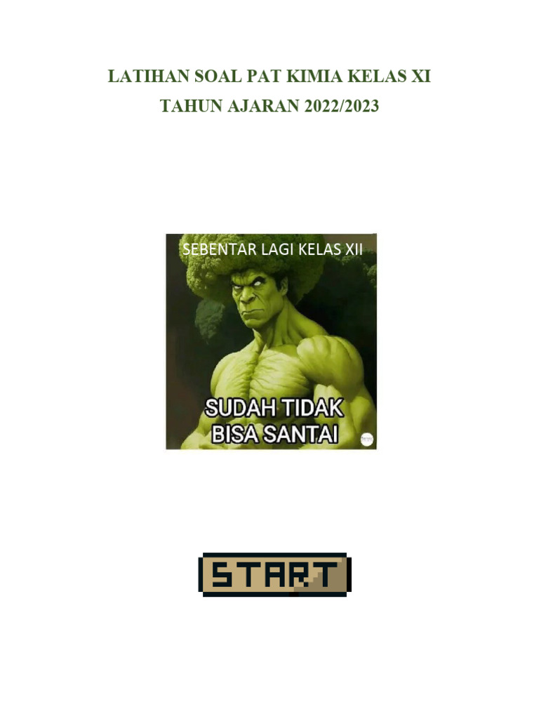 Latihan Soal Pat Kimia Kelas Xi | PDF