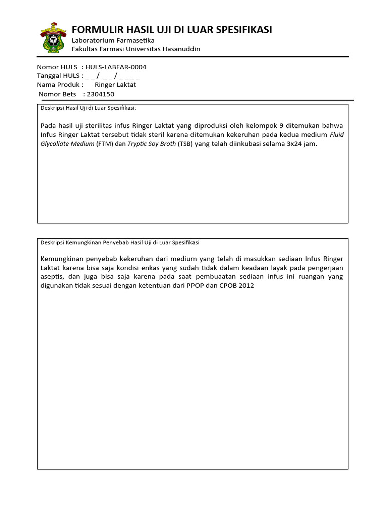 Form HULS-PSPP Infusrl | PDF