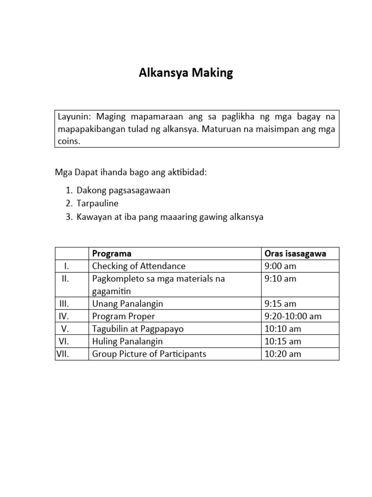 Alkansya Making | PDF